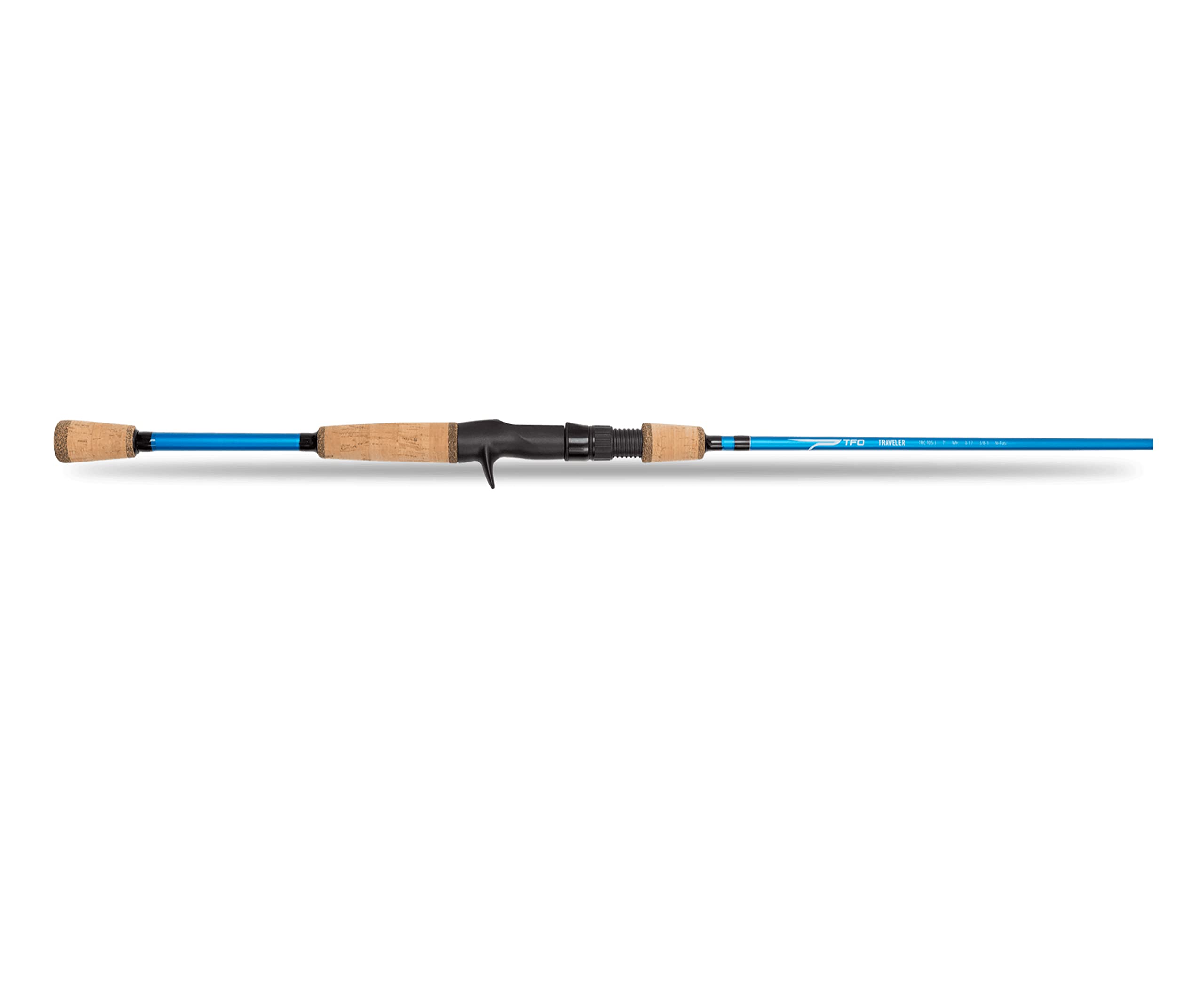 Temple Fork Outfitters TFO 3-Piece Angler Fast Action Freshwater/Saltwater Fishing Spinning Rods, 7ft H 3pc