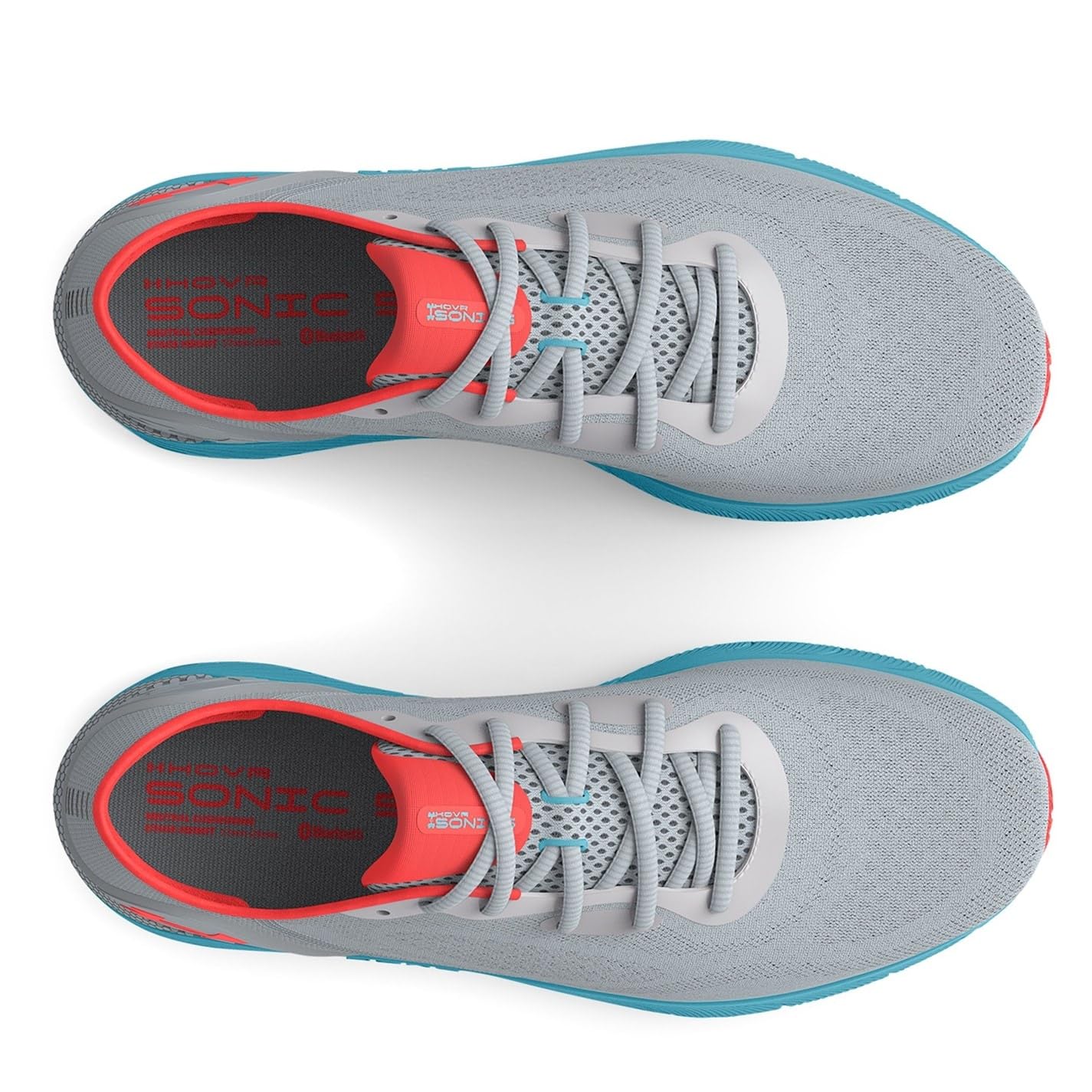 Under Armour Women's HOVR Sonic 5, Halo Gray/Electric Tangerine, 6 Medium US