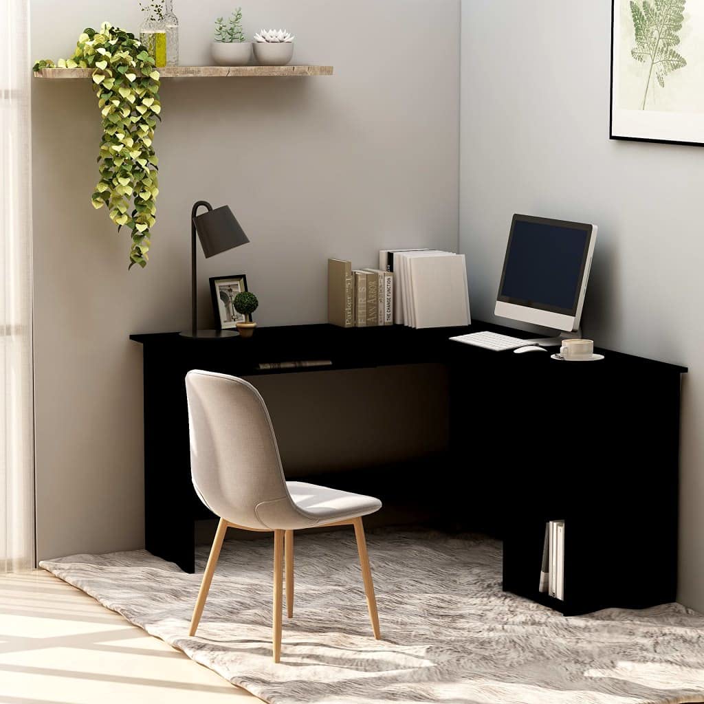 ZQQLVOO Computer Desk Workstation with Pull Out Keyboard Tray, L-Shaped Desk, Computer Corner Desk, Home Gaming Desk, Office Writing Workstation, Sonoma Oak 47.2"x55.1"x29.5" Chipboard