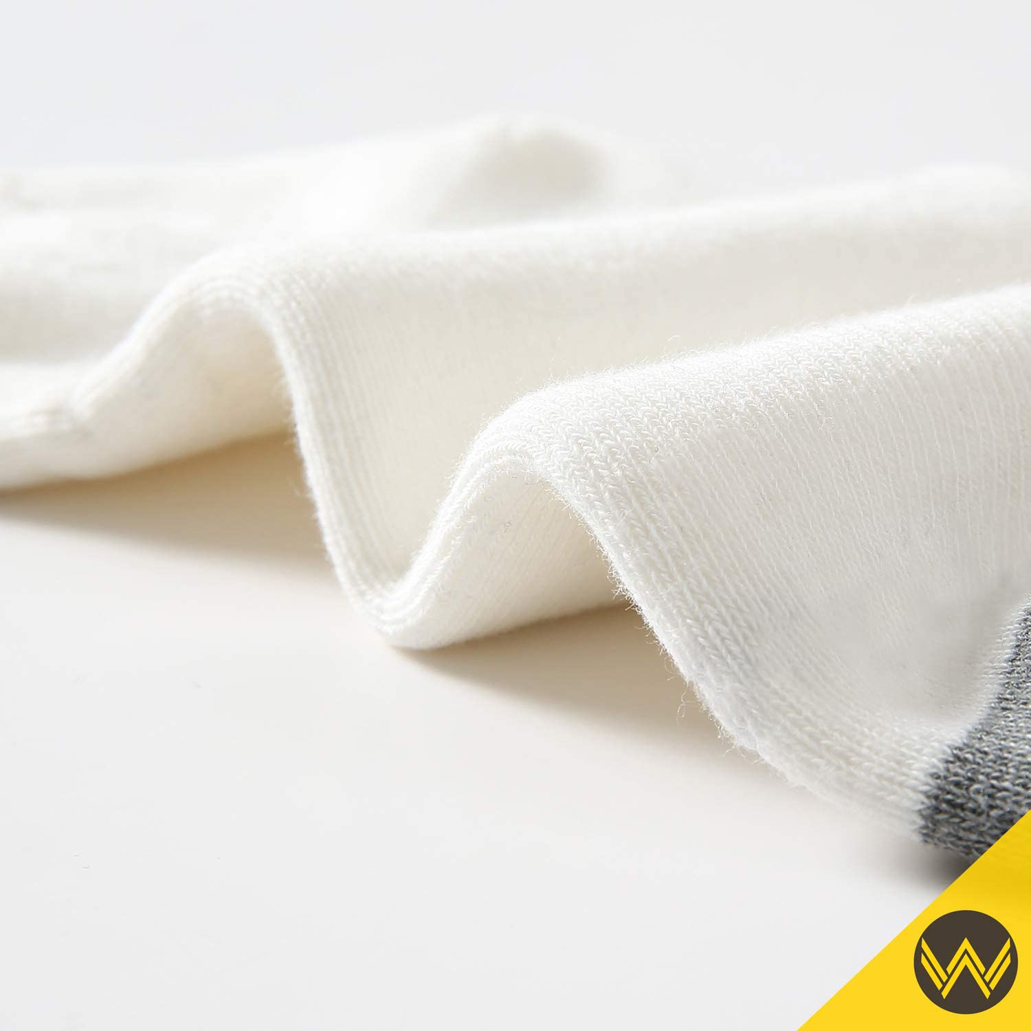 WANDER Men's Athletic Ankle Socks 3-8 Pairs Thick Cushion Running Socks for Men&Women Cotton Socks 7-9/9-12/12-15 (8 Pair A-white, Shoe Size: 4-6)