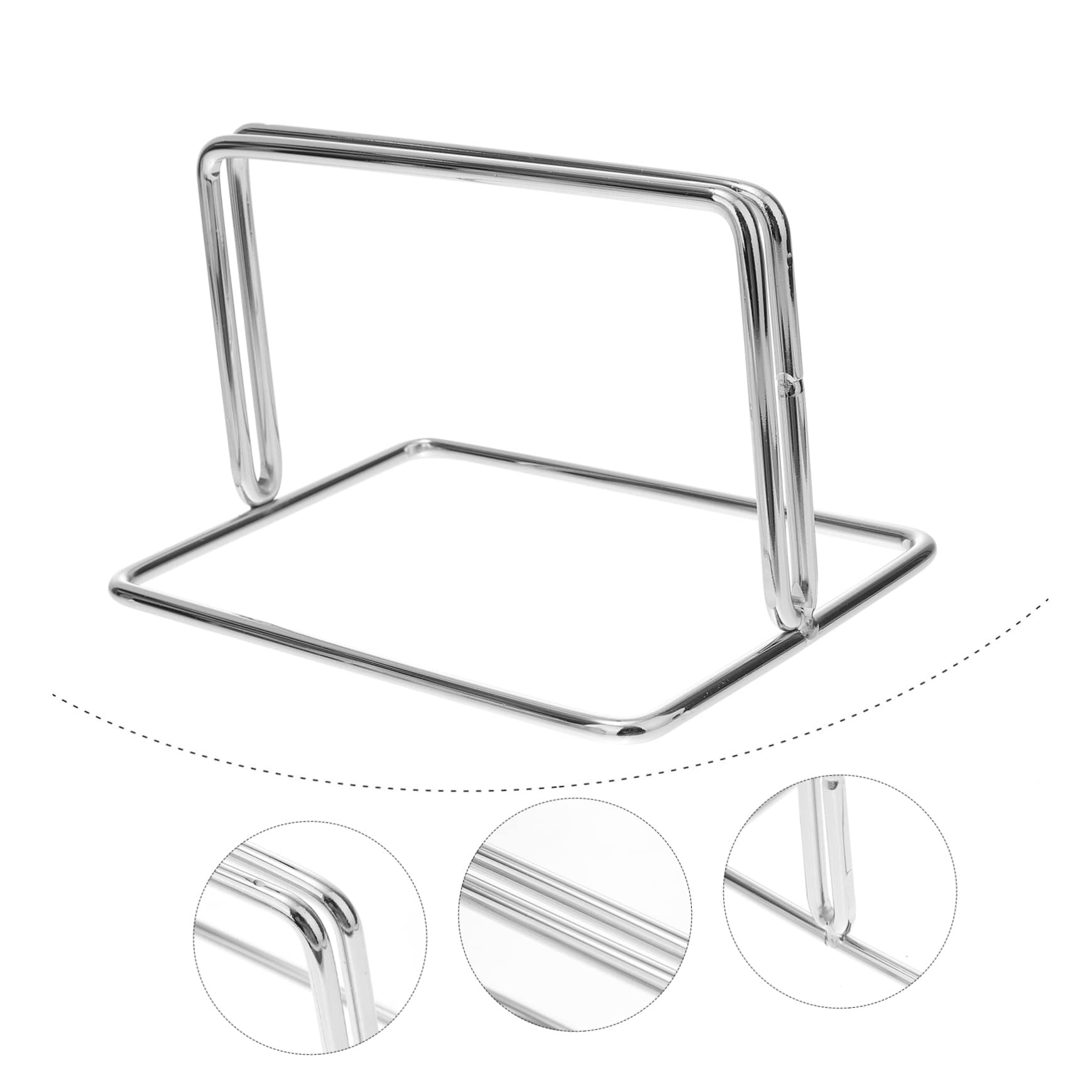 Yardenfun 4pcs Baffle Bracket Desk Partition Holder Metal Partition Bracket Privacy Panel Holder Divider Holder Stainless Steel Office Partition Bracket Metal Partition Holder Desktop Shelf