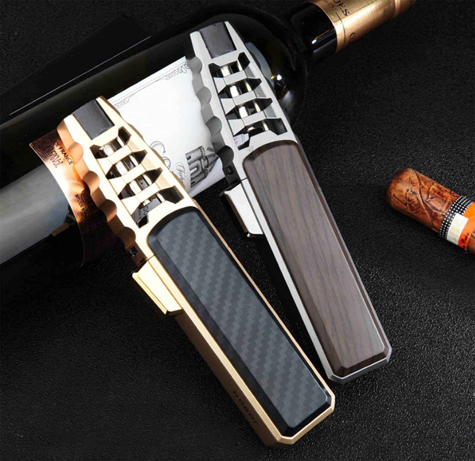 Solar Beam Torch - the Hottest Torch on Earth, Turbine Torch Lighter Jet Flame, Butane Gas for Candle Camping BBQ Kitchen- Butane Not Included, Windproof