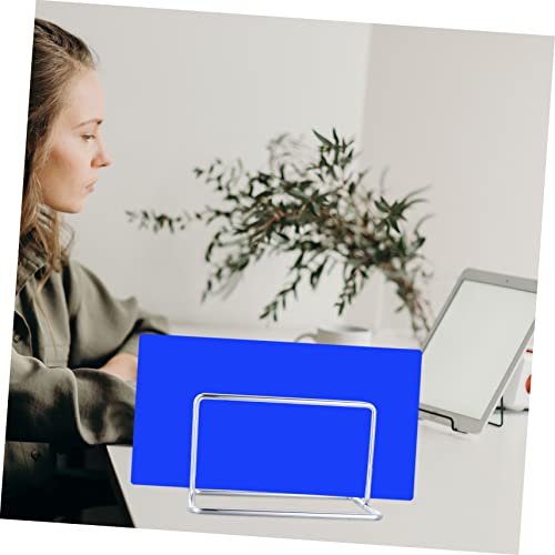 Yardenfun Baffle Bracket Clip on Desk Divider Metal Brackets Privacy Panel Bracket Desk Divider Screen Clamps Metal Partition Bracket Desktop Stainless Steel Office Mobile Stand It Can Move