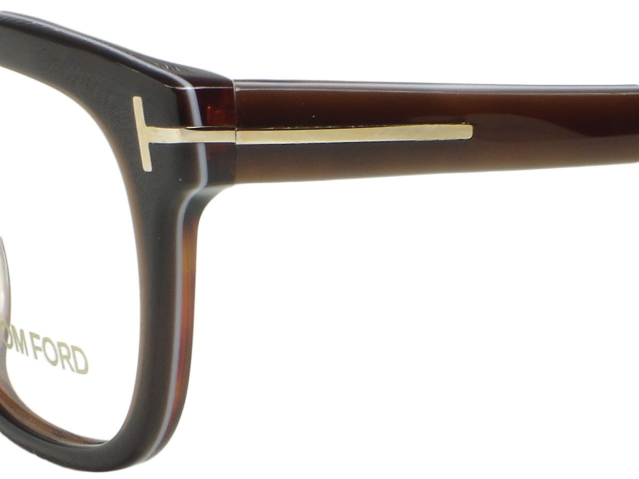 Tom Ford Eyewear TF5207 047 Dark Brown/Light Havana Eyeglasses 49mm