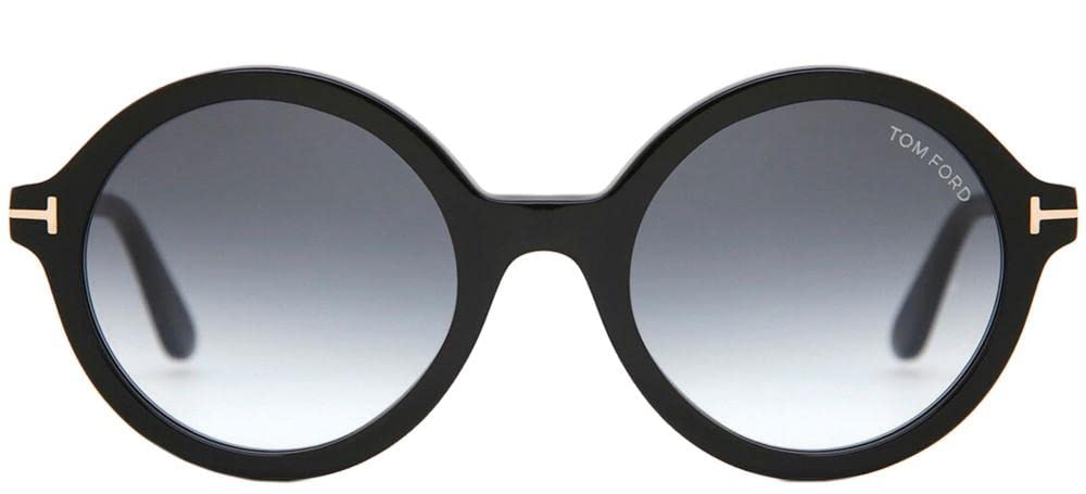 Tom Ford Unisex Adult FT0602 001 52 Sunglasses Black (Nero Lucido/Fumo)