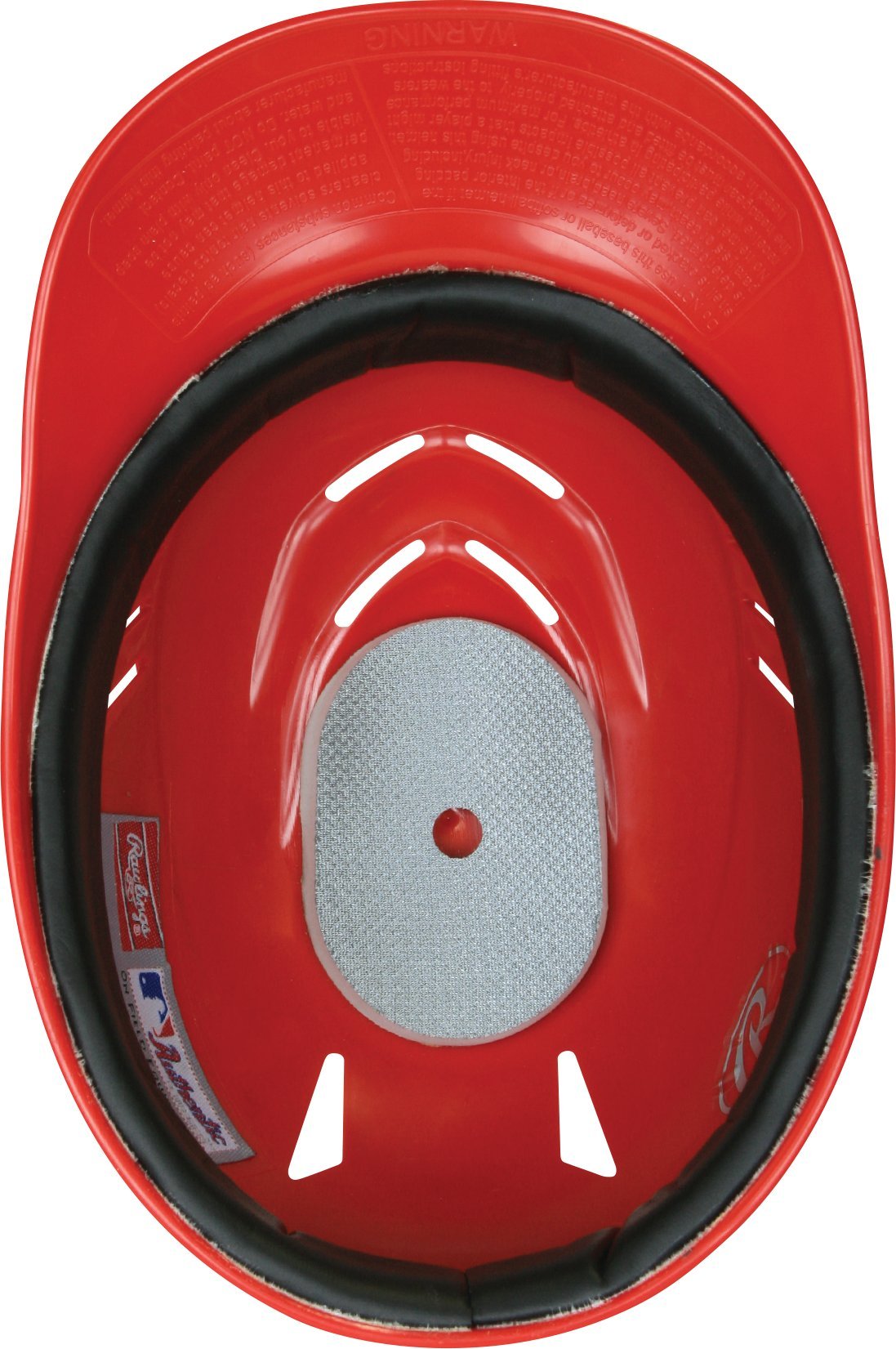 Rawlings Pro Base Coach Helmet (Scarlet, 6 7/8)