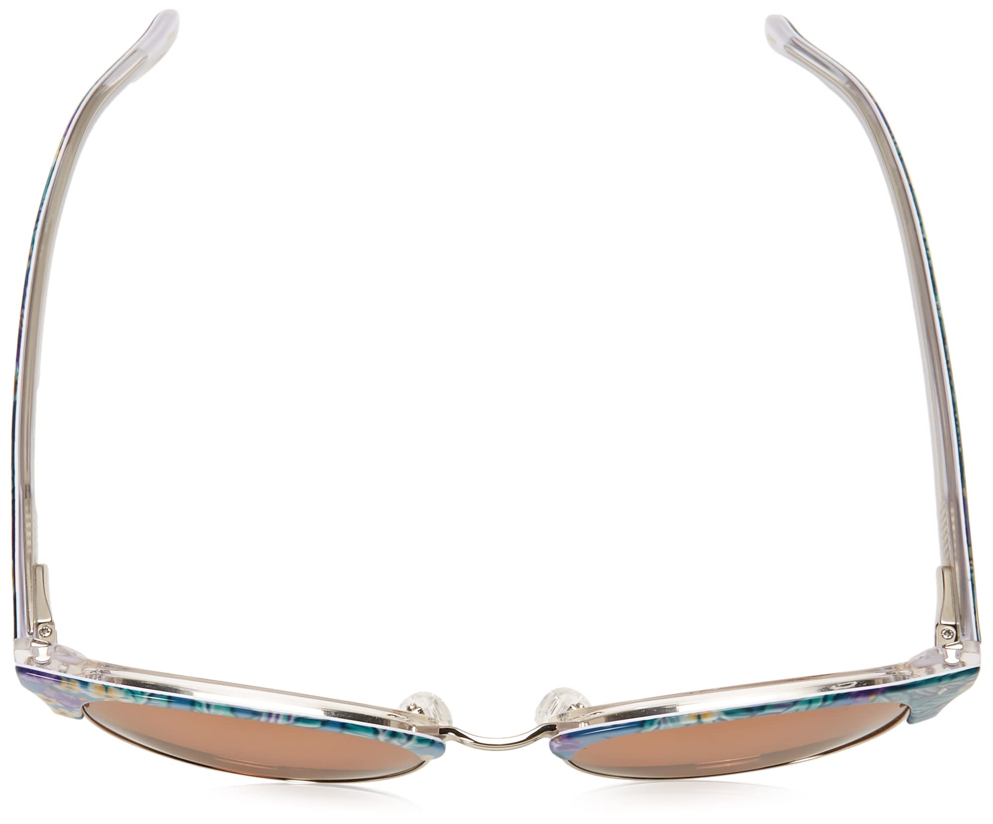 Vera Bradley Women's Jade Polarized Round Sunglasses, French Paisley, 53 mm