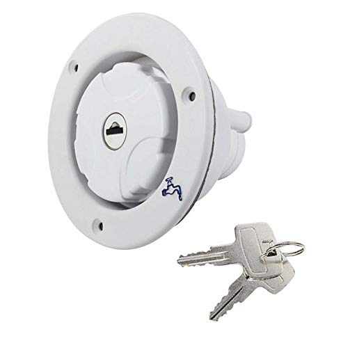 Water Inlet Leak Proof Motorhome Easy Install Retrofit With Keys Caravan Locking Gravity Filler Cap PP Sealing Modification Camping Trailer