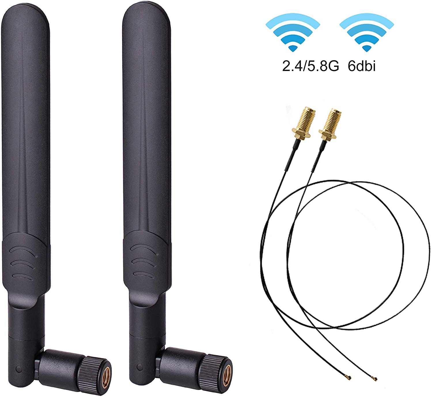 Wireless-AC8265 Dual Mode AC8265 Wireless NIC Module for Jetson Nano Developer Kit M.2 NGFF WiFi Card Support 2.4GHz / 5GHz 300Mbps / 867Mbps Dual Band WiFi and Bluetooth 4.2
