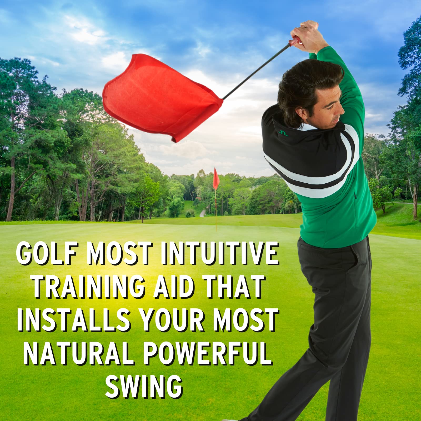 SURE-SET Chip Golf Trainer Aid Golf Training Equipment for Improved Chipping and Pitching Golf Swing Trainer Refines Wedge to Turf Interaction Ball Strike Spin Control and Wrist Action