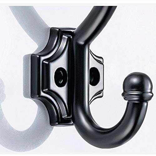 ZILZAL Metal Hooks for Hanging Hanger Wall Hanging on The Wall Behind The Door Stainless Steel Black 37 * 38 * 84Mm Coat Hook Coat Hook Single