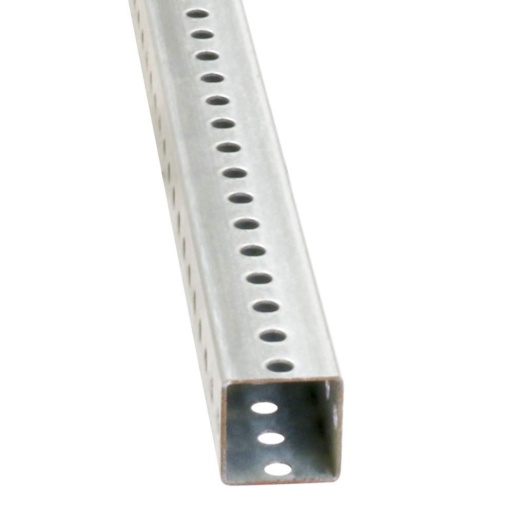 SmartSign Square Sign Post, Heavy Weight | 8' Tall Galvanized Steel Post - Pack of 1