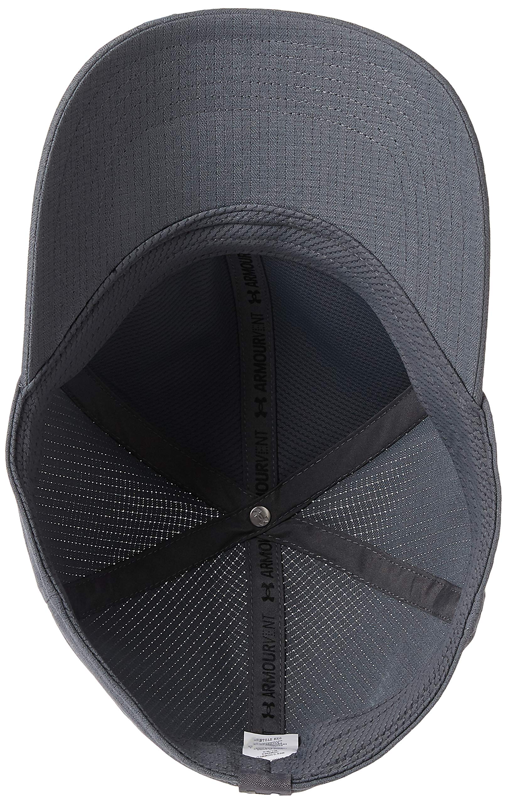 Under Armour Men's Iso-Chill Armourvent Fitted Cap , Pitch Gray (012)/Black , Large/X-Large