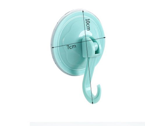 WOIWO Suction Cup Hooks,for Bathroom Kitchen Office Towel Key Coat Bag Clear Plastic Damage-Free Vacuum Suction Tile Hook Accessories 4PCS (Random Color)