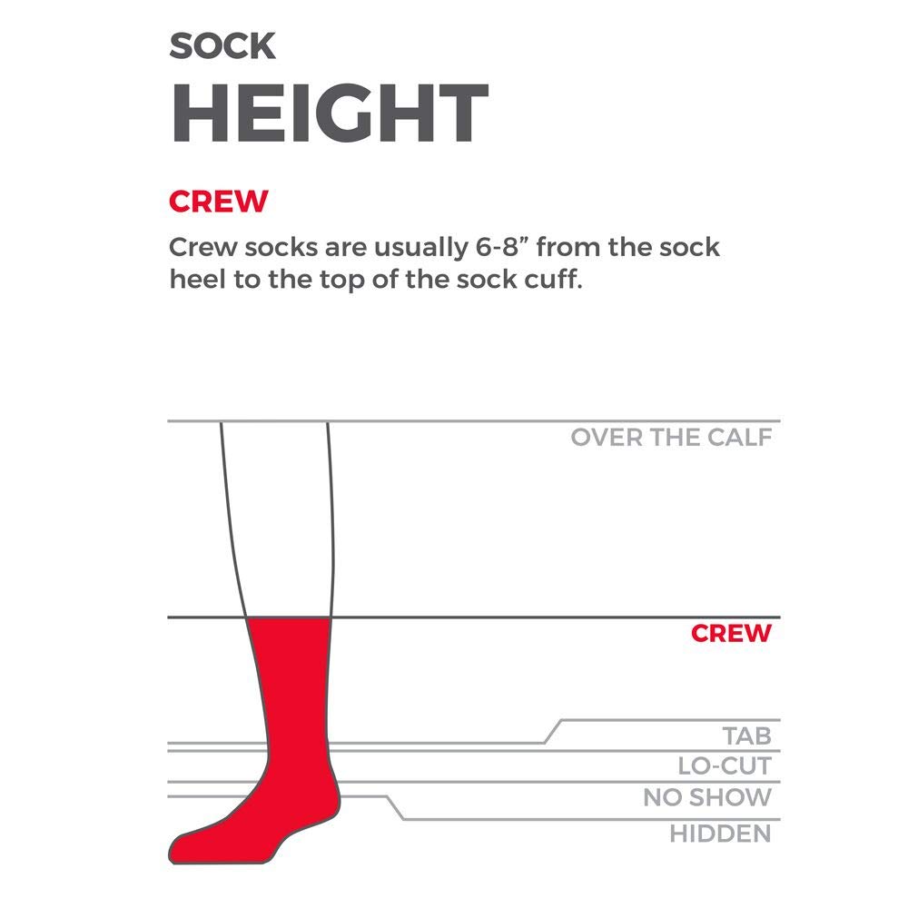 Women's Crew Socks with Infrared Thread - Pain Relief & Circulation Help for Nurses & More
