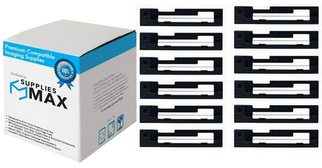 SuppliesMAX Compatible Replacement for Citizen CBM-910/920/MD-910/911/iDP-3110/3111 Purple P.O.S. Printer Ribbons (12/PK) (IR-91P_12PK)