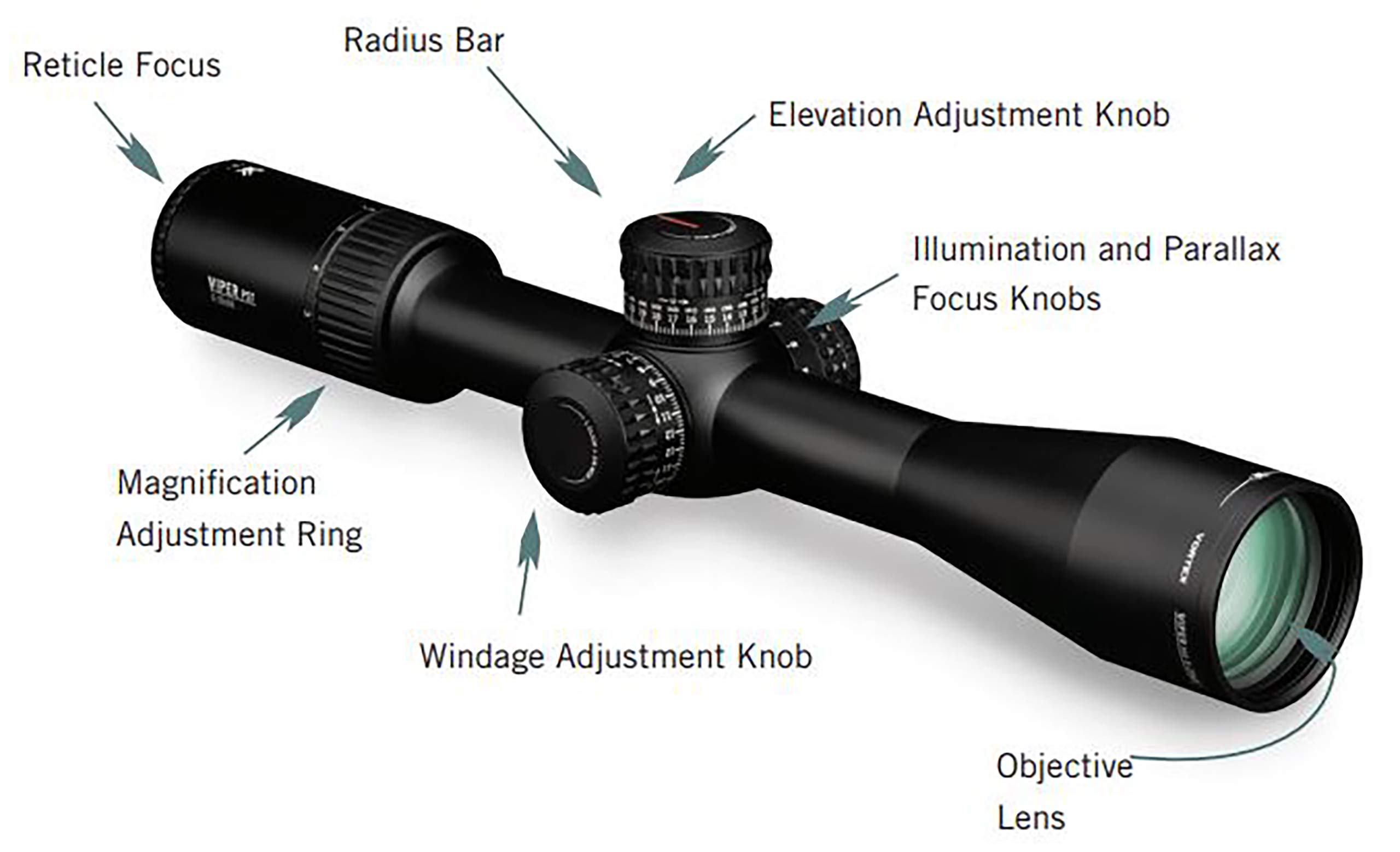 Vortex Optics Viper PST Gen II 5-25x50 First Focal Plane Riflescope - EBR-2D Reticle (MRAD)