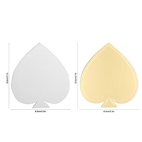 Yosoo Cake Base Board, 100PCS Heart-Shaped Mini Cake Boards Mousse Cardboard Cupcake Base Dessert Display Tray(Gold)