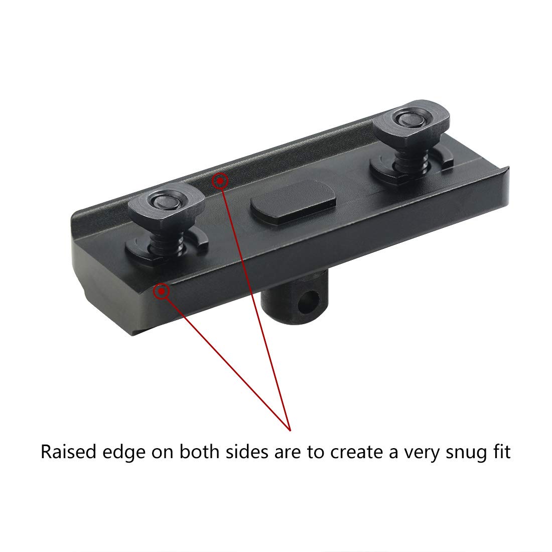 Xaegistac MLOK Bipod Adapter Mount Fits on Mlok System - Mlok Sling Stud - includes 4 T-Nuts & 4 Screws and 1 Wrench (Mlok bipod Adapter)