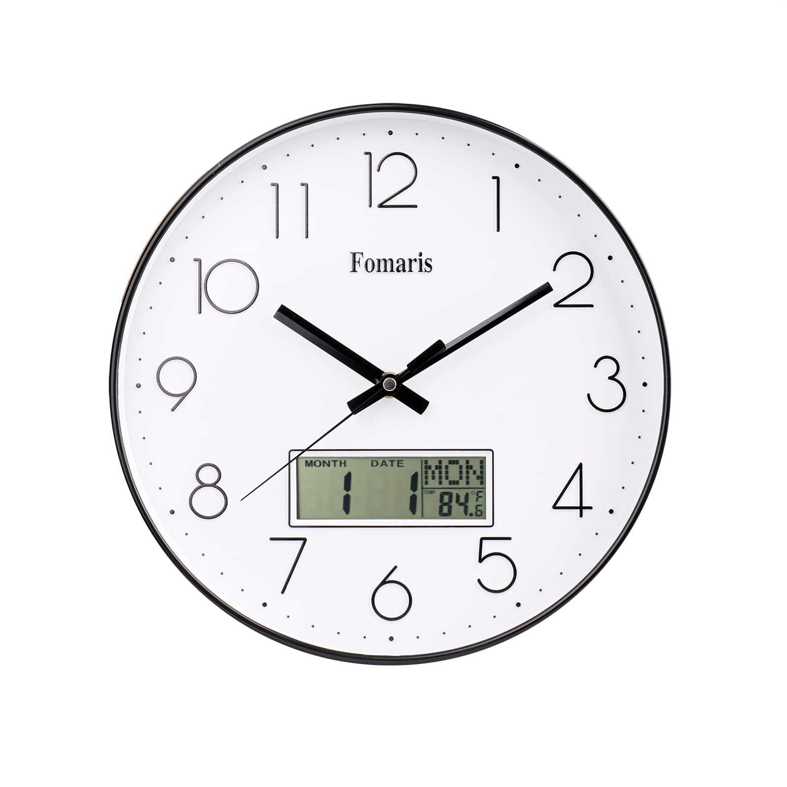 Yoiolclc Retro Wall Clock, 10 Inch Vintage Design, Silent Non-Ticking Battery Operated Clock (Teal)