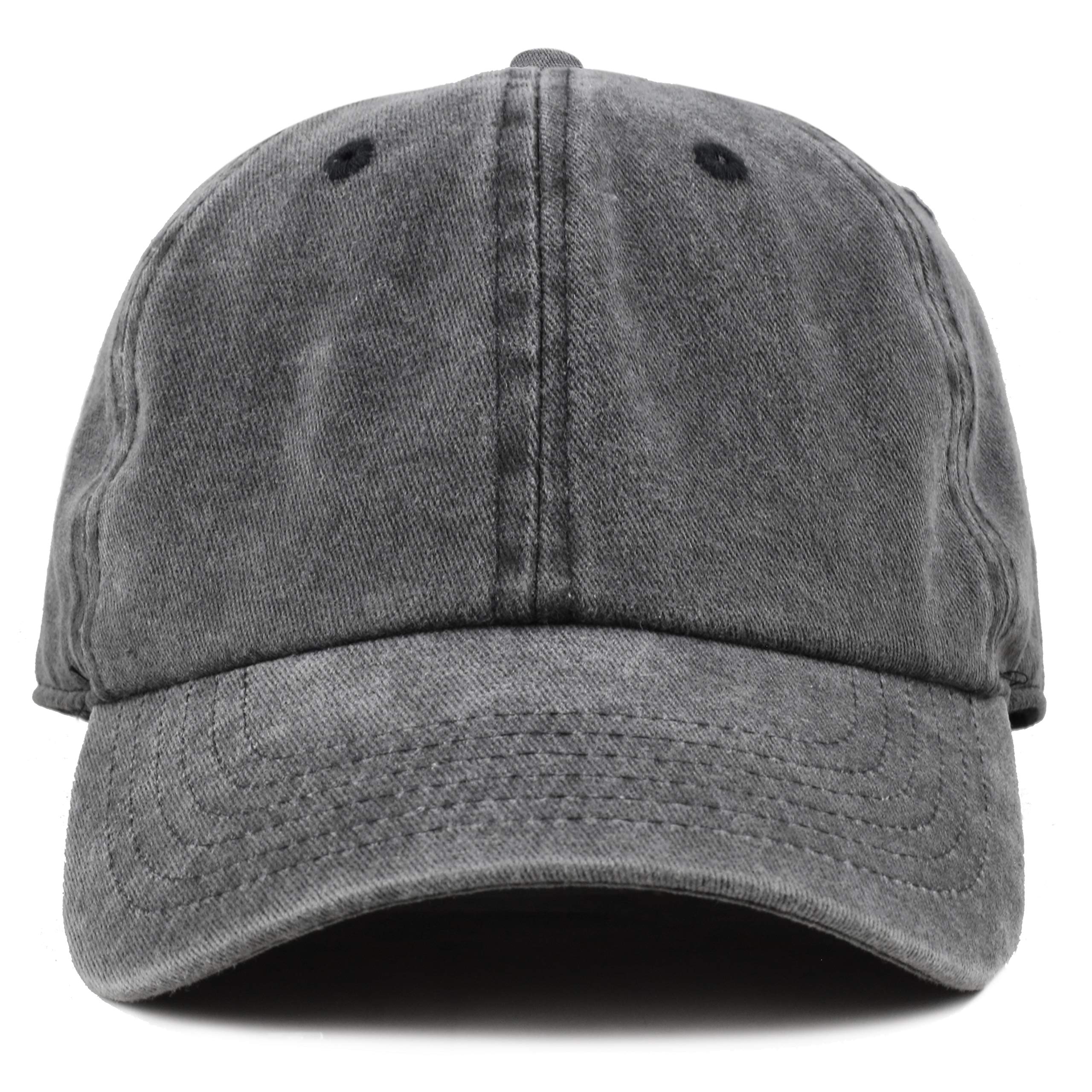 The Hat Depot 100% Cotton Pigment Dyed Low Profile Dad Hat Six Panel Cap (2. Green/Khaki)
