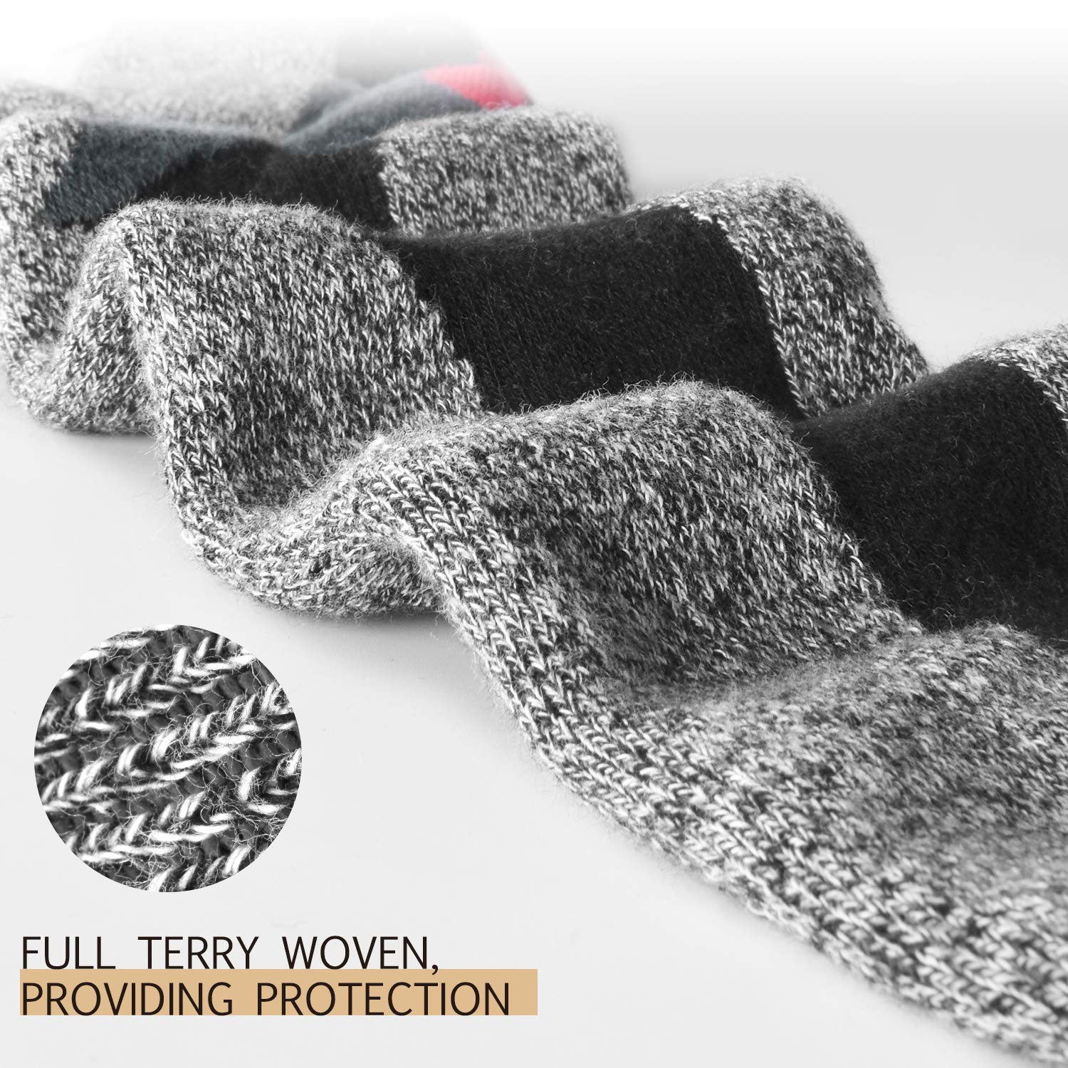TopAcsy Ski Socks 2 Pairs Winter Snowboard Thermal Thermolite Over the Calf Stocking for Mens Womens (2 Pairs Blue, Medium)