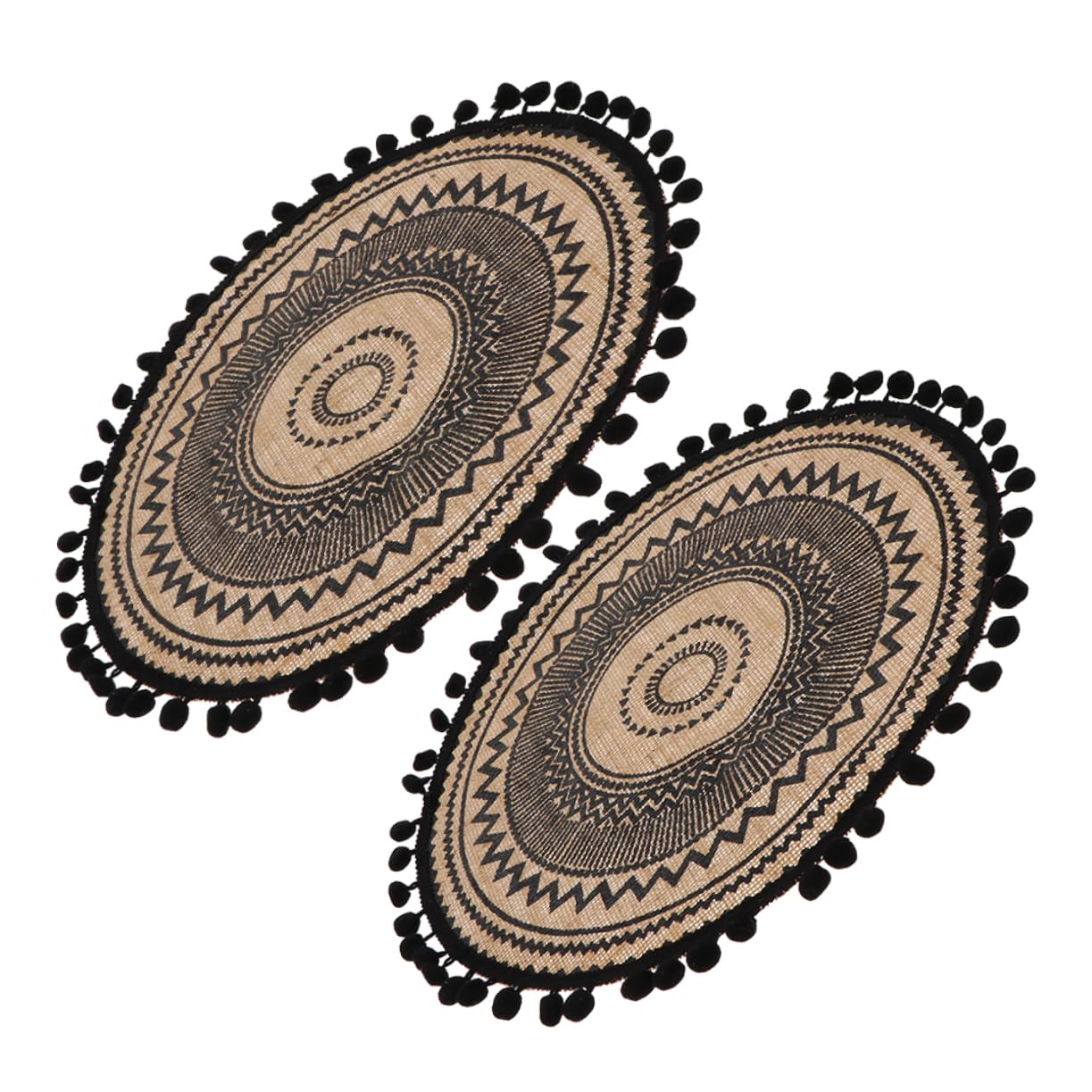 YARNOW 2pcs Vase Cushion Cup Mat Table Coasters Farmhouse Jute Table Mats Elegant Placemat Round Coaster Table Mats Round Placemat Absorbent Drink Coaster Hot Pot Dining Table Numb