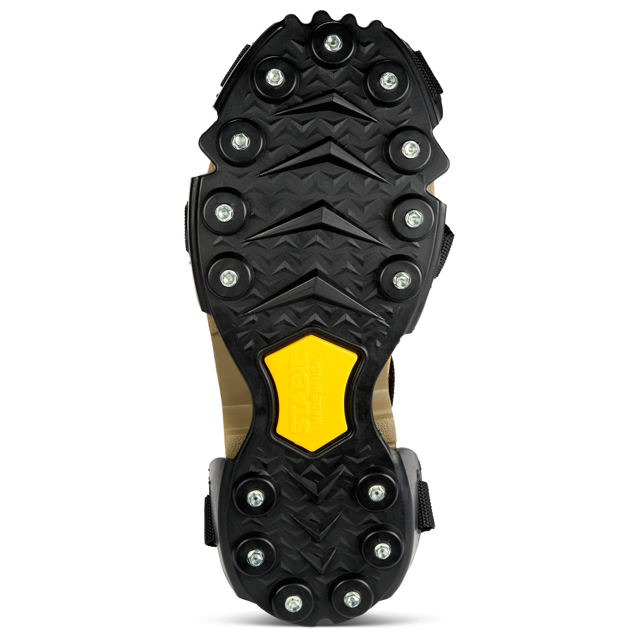 STABILicers Maxx 2 Heavy-Duty Traction Cleats for Job Safety in Ice and Snow, X-Large (1 Pair), Black