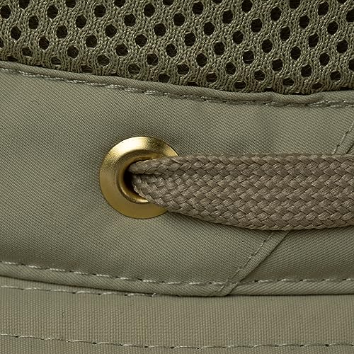 Tilley Mens Womens LTM8 Water Repellant Sun Protection Guaranteed for Life Airflo Mesh Hat Khaki