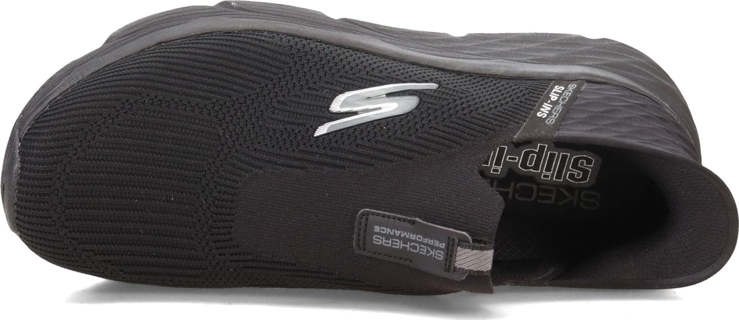 Skechers Men's Max Cushioning Slip-Ins-Athletic Slip-On Running Walking Shoes with Memory Foam Sneaker, Black, 10.5