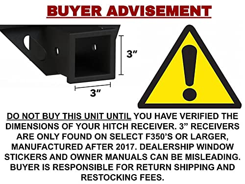 Weigh Safe Adjustable Trailer Hitch Ball Mount - 6" Adjustable Drop Hitch for 3" Receiver - Premium Heavy Duty Aluminum Trailer Tow Hitch w/ Chrome Plated Tow Balls (2" & 2 5/16") - 21,000 GTW