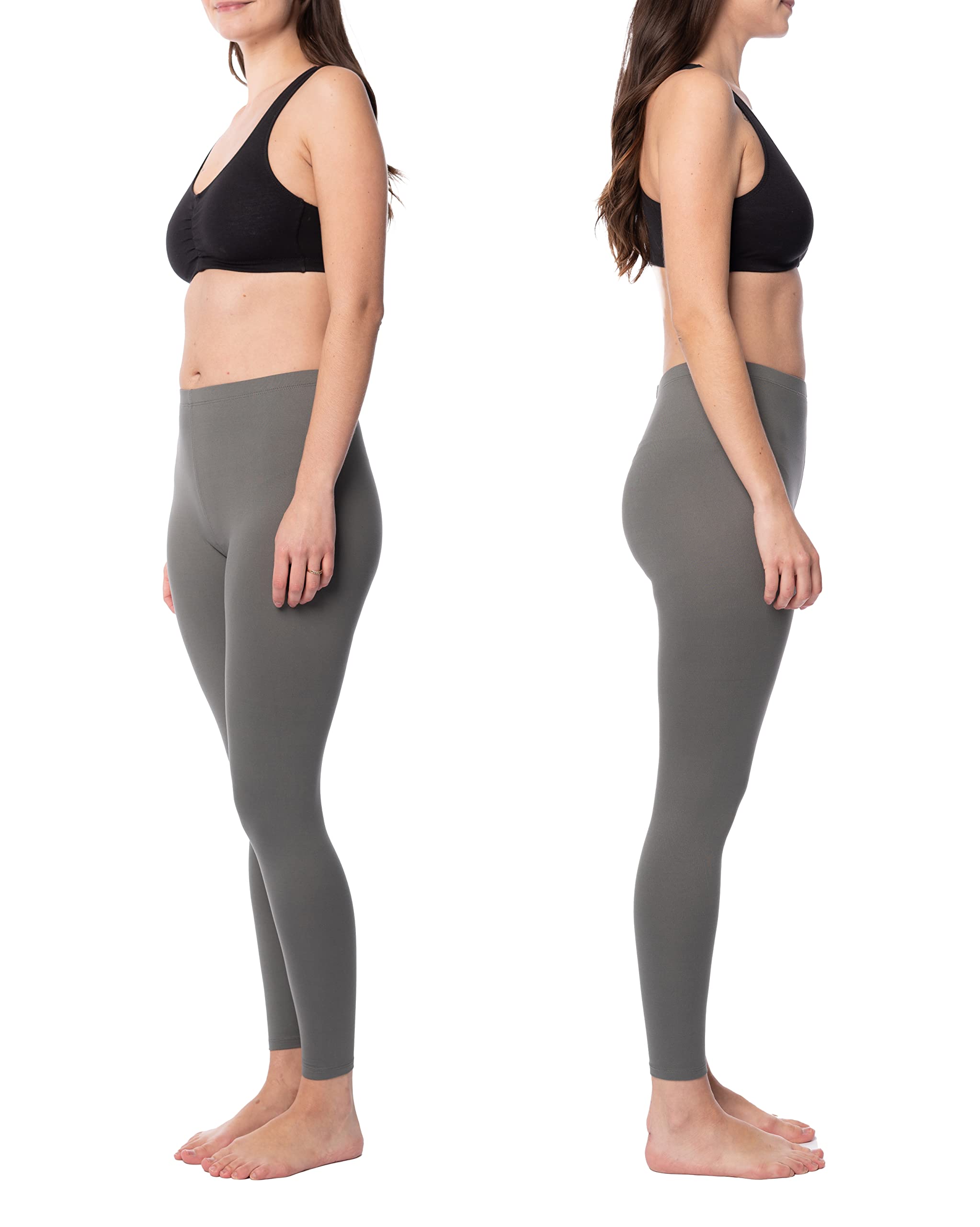 Sexy Basics Women's Cotton Spandex Racer Back Bra | 4 Way Stretch Pullover Workout Sport Bras (Multi-Pack)