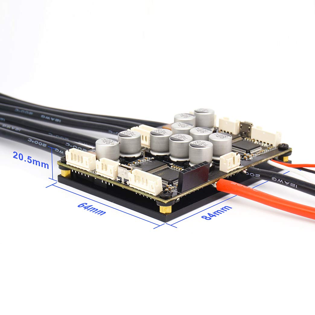 TOLINE Flipsky Dual FSESC4.20 Plus (Based on VESC) with Anodized Aluminum Heatsink, ESC Skateboards Hardware, E-Bike, Longboards Skateboarding Retrofit Accessories