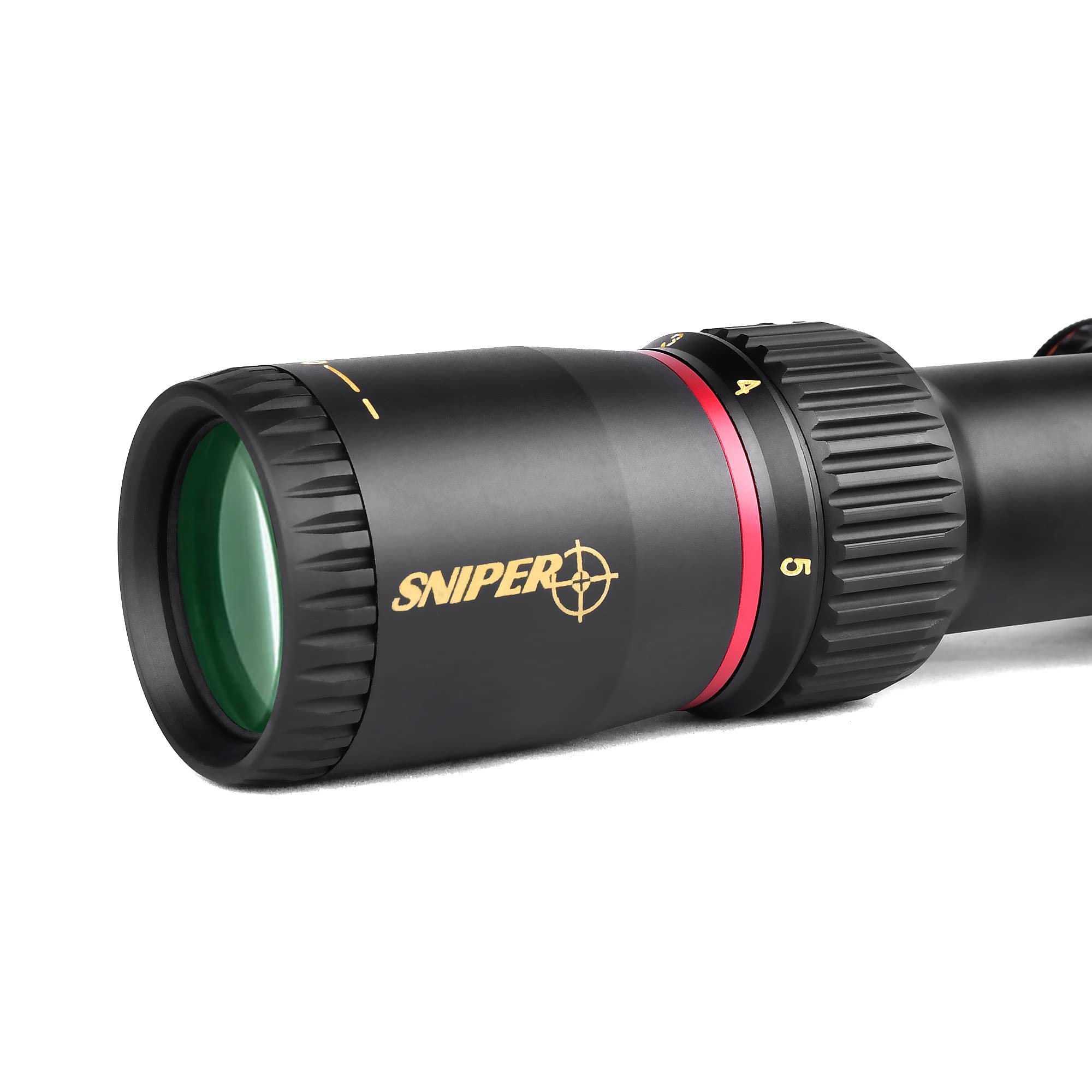 Sniper VT 1-5X24 FFP First Focal Plane LPVO Rifle Scope with Red/Green Illuminated Reticle and Scope Mount