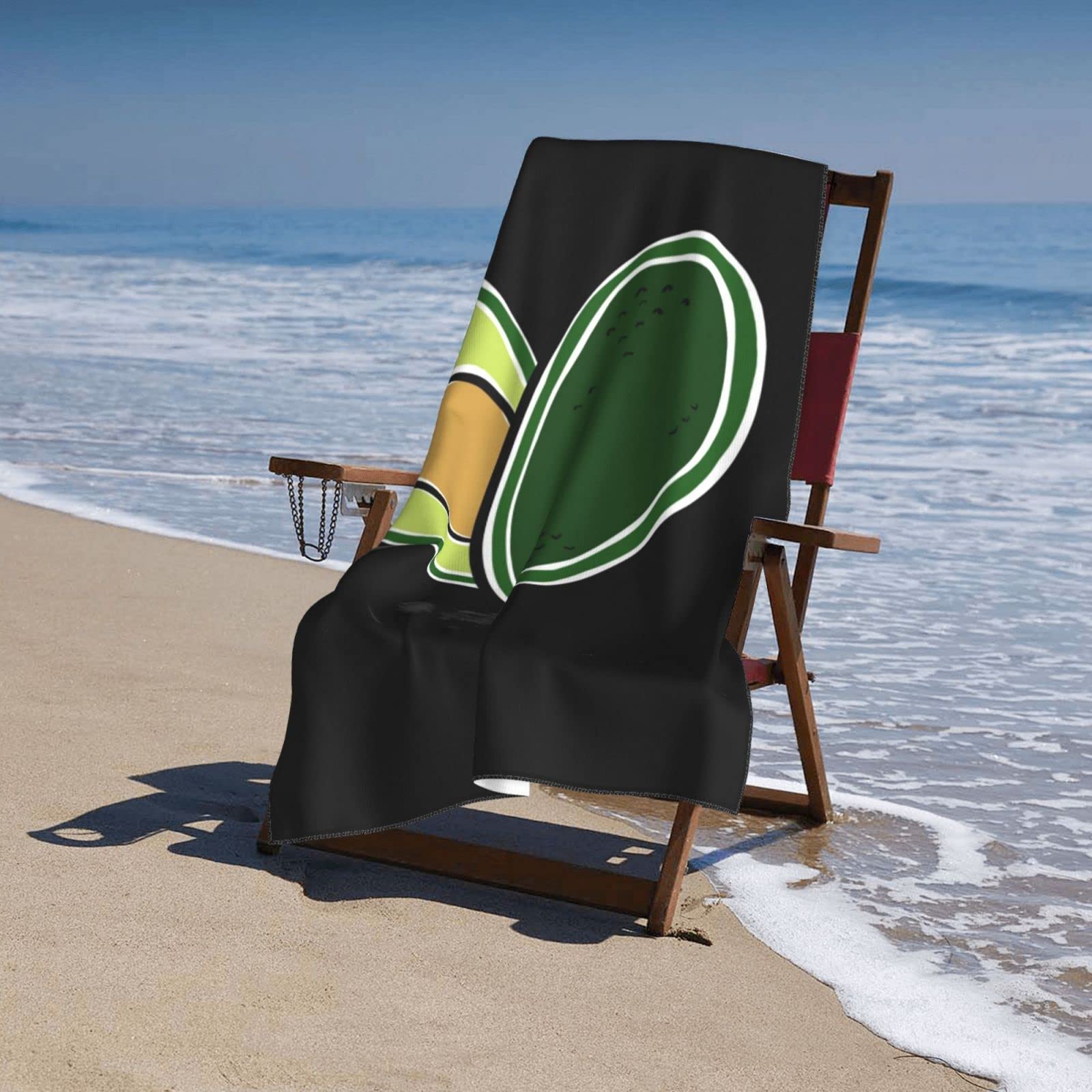 Zahika Avocado Beach Towel Absorbent Bathroom Towels Beach Towels Oversized Super ​32x52 Inch