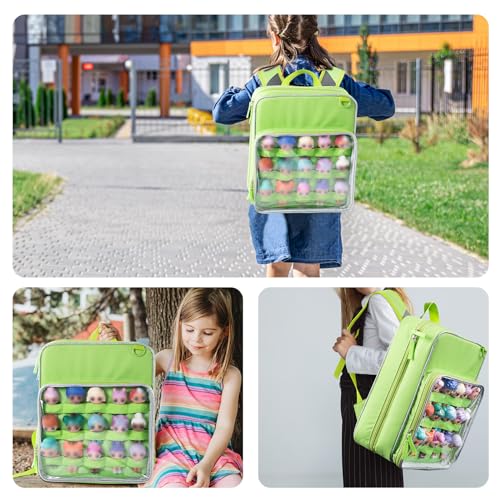 SFYBYHEART Doll Backpack - Doll Storage Organizer - Carrying Case Compatible with LOL Surprise Doll - Doll Organizer Storage Bag for LOL Dolls and Accessories with 6 Clear Window Pockets (Bag Only)