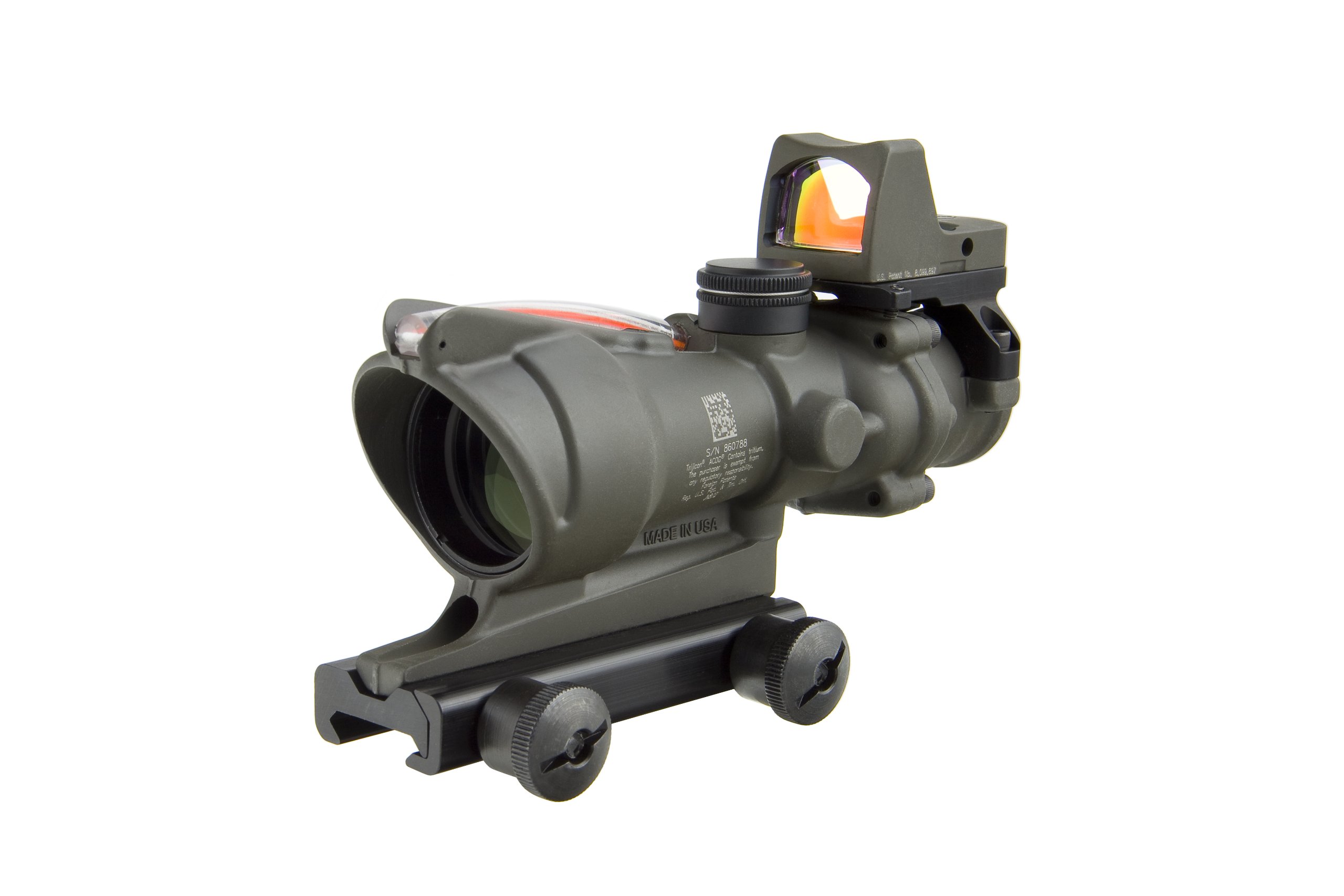 Trijicon 4x32mm ACOG Dual Illumination Red Chevron .223 Ret 3.25 MOA RMR Sight TA51 Mount CK ODG Optics