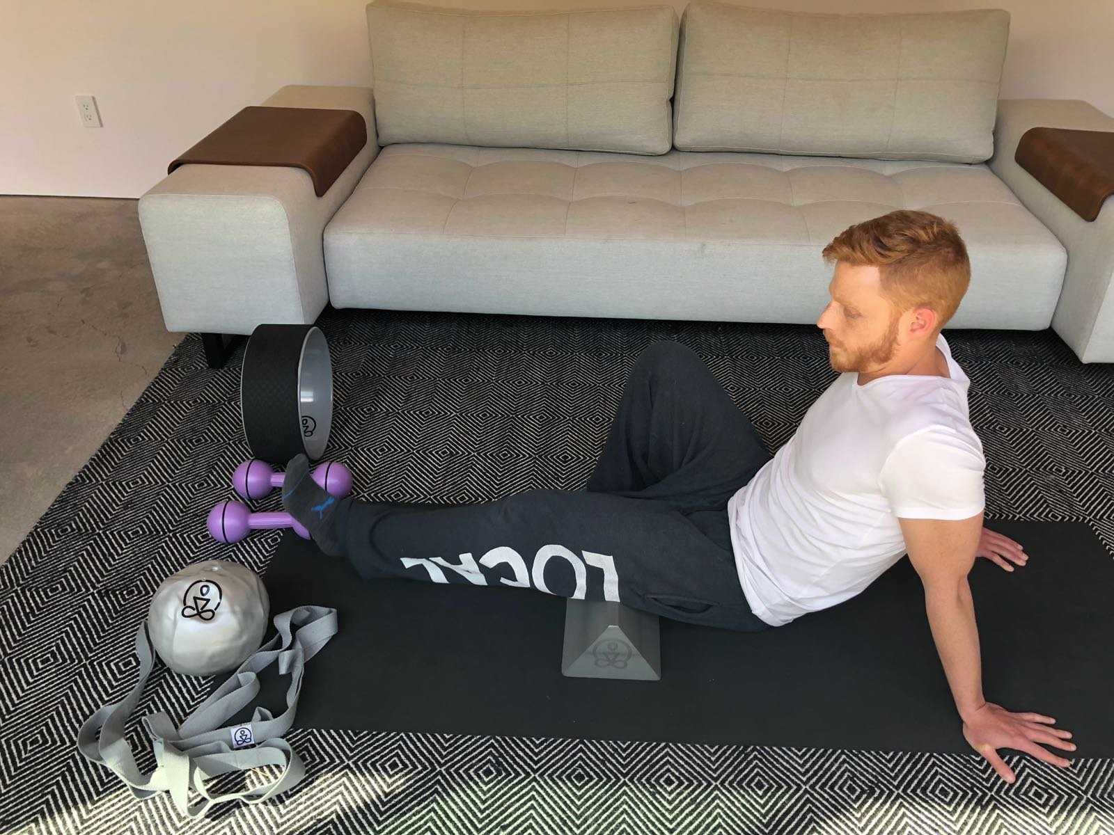 The Work(in) Half Foam Roller with Edge for Physical Therapy, Massage, Trigger Point, Myofascial Release or Yoga Prop with Free Online Videos