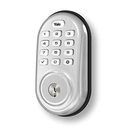 Yale Assure Lock with Z-Wave, Satin Nickel Smart Keypad Deadbolt Lock Works with Ring Alarm, Samsung SmartThings, (Hub Required, Sold Separately), YRD216-ZW2-619