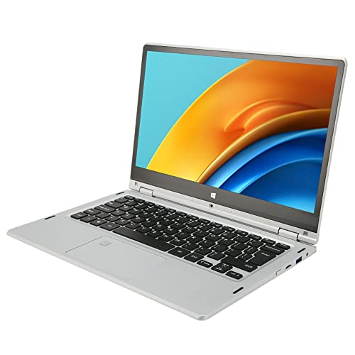 VINGVO 2 in 1 Laptop, 13.3 Inch Laptop 6000mAh Battery Touch Screen for Home (16+512G US Plug)