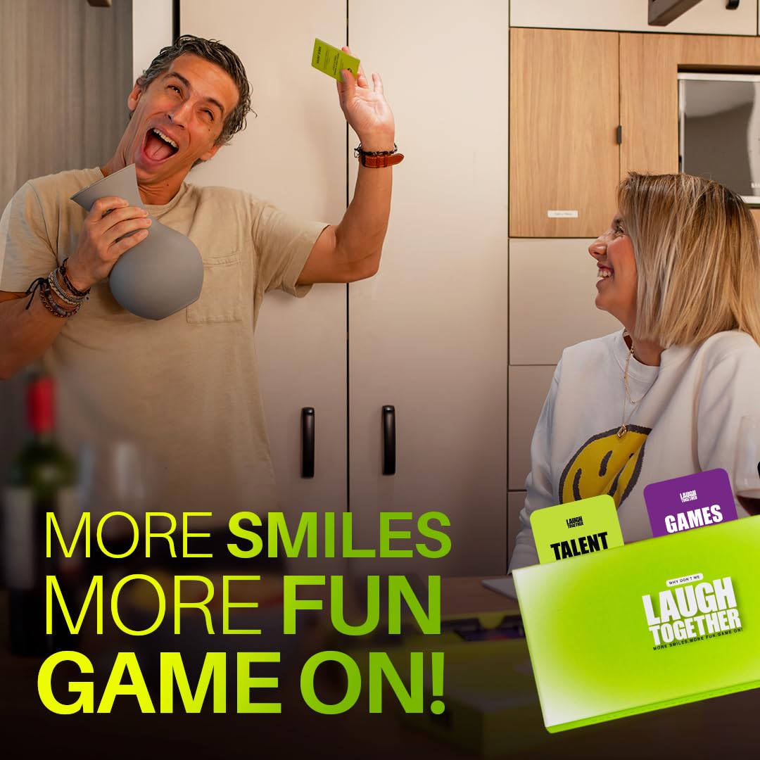 Why Don't We Laugh Together? Couples Game with 200 Cards: Talents, Games, Trivia for 2 Players