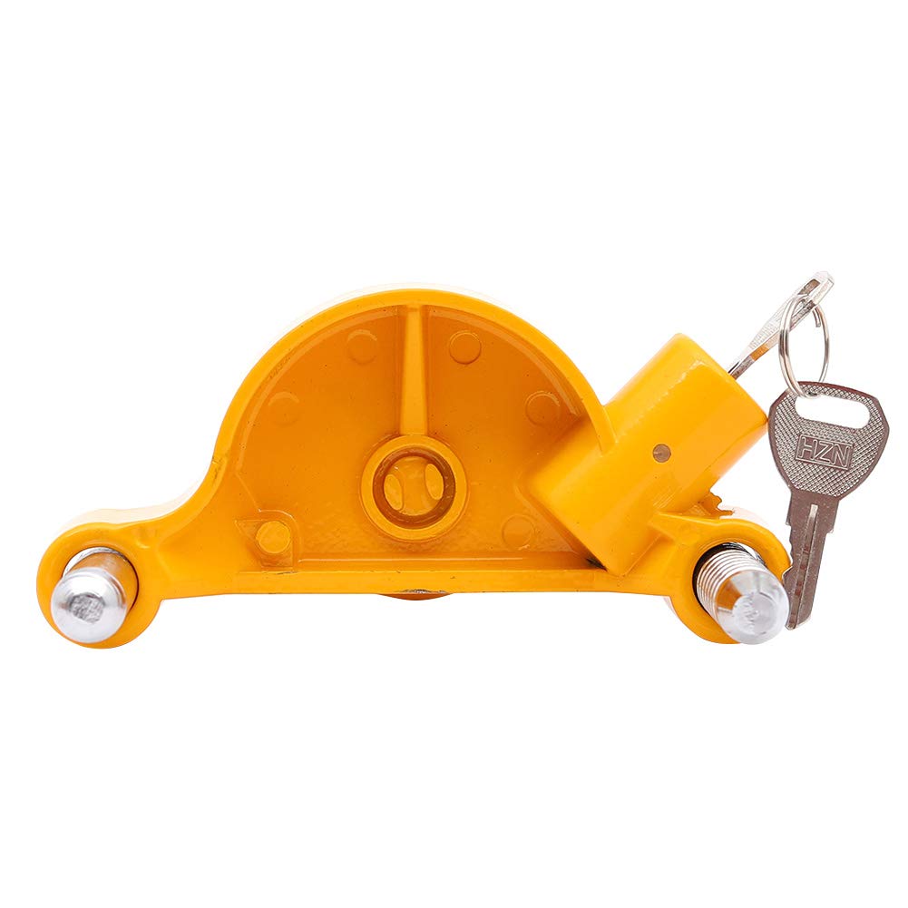 UCUT Trailer Lock Universal Coupler Ball Lock Fits 1-7/8", 2", and 2-5/16" Couplers, Boat Camper Accessories for Travel Trailers Adjustable Heavy-Duty Steel Hitch Lock with 2 Keys