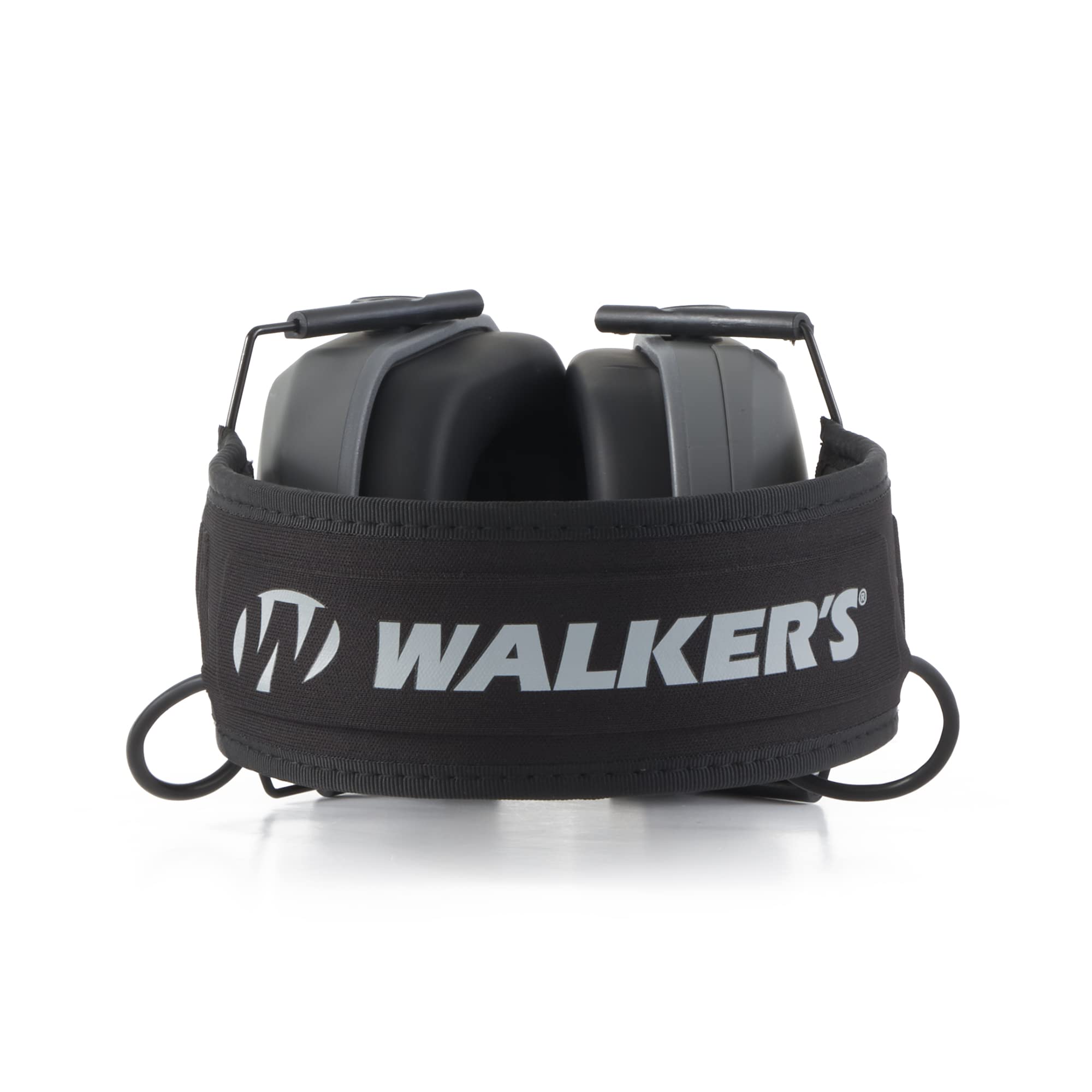 Walker's Razor Slim Compact Folding Ear & Hearing Protection Electronic Shooting Ear Muffs, Smoke Gray