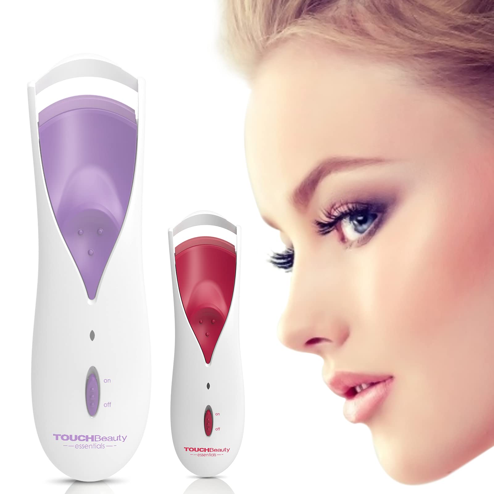 TOUCHBeauty Heated Eyelash Curler, Electric Eyelash Curler for Long and Thick/Soft Eyelashes, Natural Curling and Long Lasting TB-1013A Purple