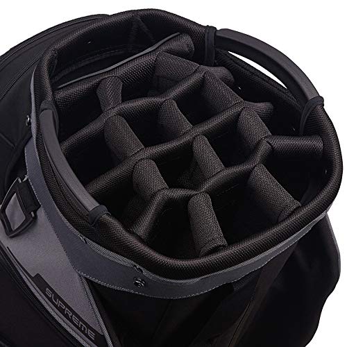 TaylorMade Supreme Cart Bag, Grey Dark/Black