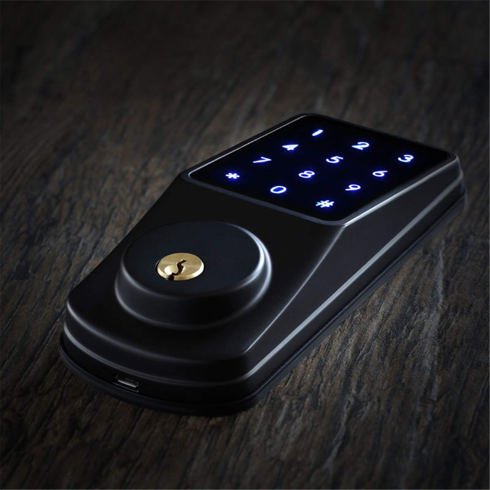 XinC Intelligent Fingerprint Padlock, Small Keyless Lock, Biometric Fingerprint Padlock with Lock,Keyless Smart Lock, Suitable for Home, Office.