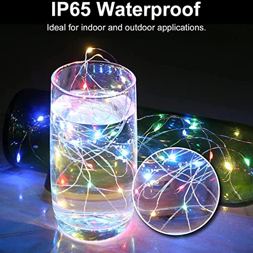Shakven Cork Bottle Lights - 6.5ft Battery Operated The Fairy Mini Copper Wire Cork Lights,Mini String Light for DIY Wedding Christmas Holiday Home Party Decoration