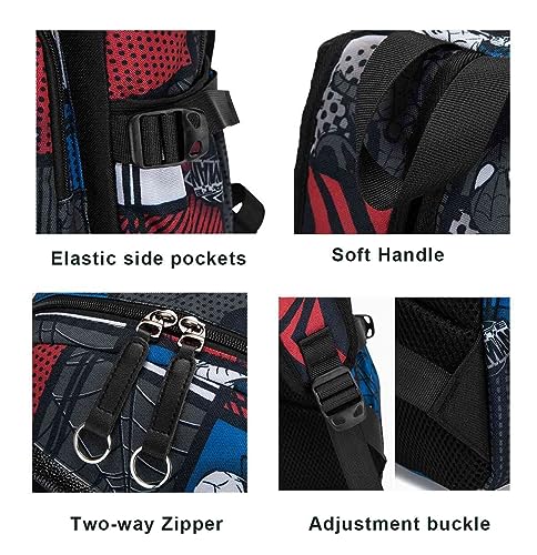 XKJFOTCY Shark Backpack for Boys, Fashion Multi-Functional Teens Bookbag, Laptop Backpack, Casual Daypack