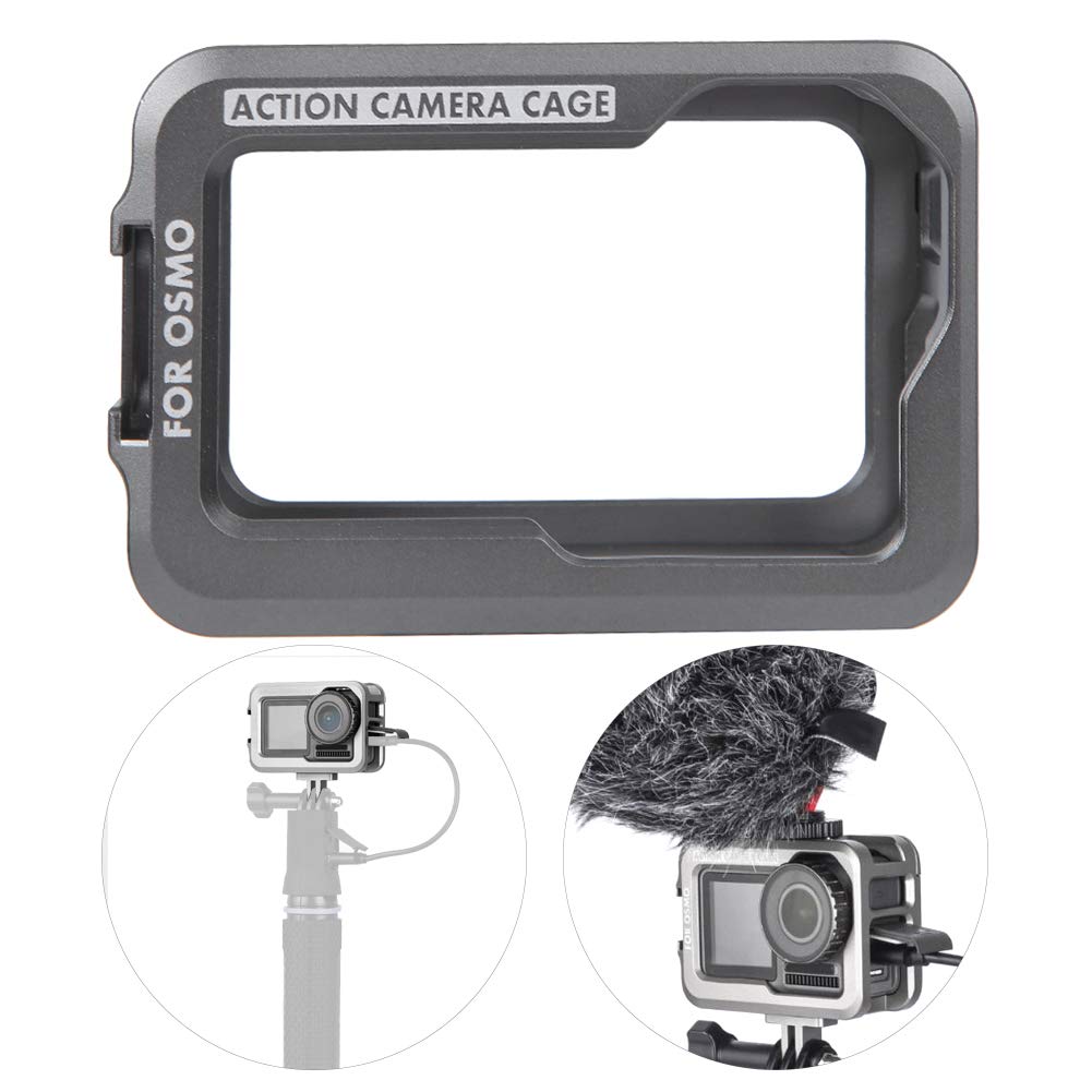 zhuolong Action Camera Protective Cage Vlog Extension Frame for DJI Osmo Action