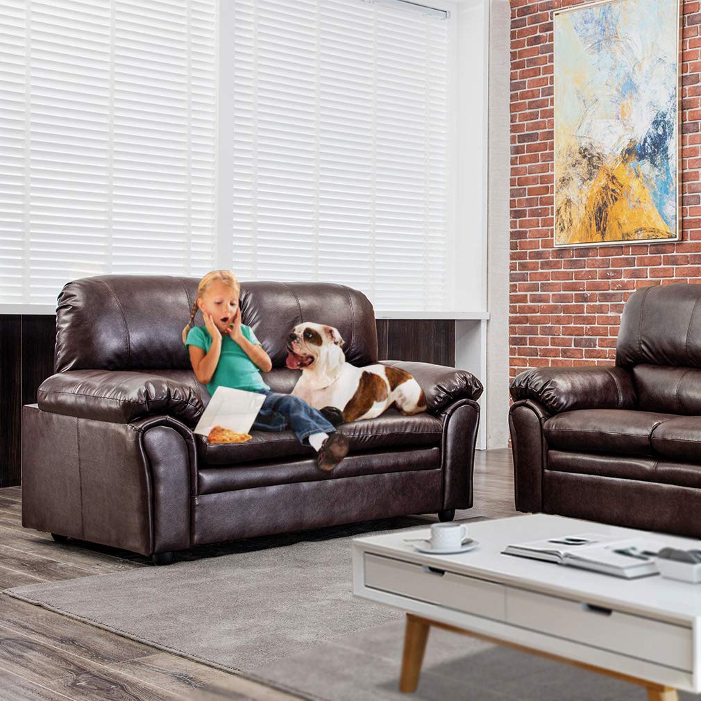 Sofa Sectional Sofa Sofa Set PU Leather Loveseat Sofa Contemporary Sofa Couch for Living Room Furniture 3 Seat Modern Futon